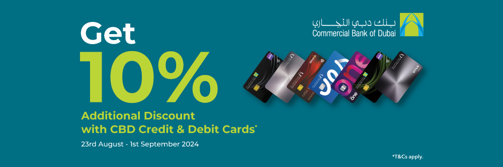 Save up to 10% on CBD credit and debit cards – Sharaf DG UAE