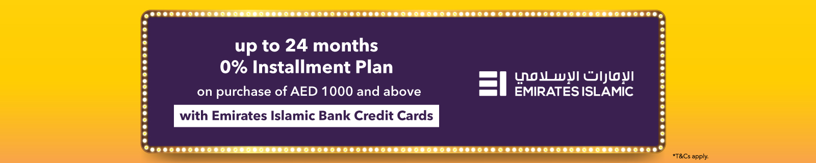 Enjoy EPP with Emirates Islamic Visa Card – Sharaf DG UAE